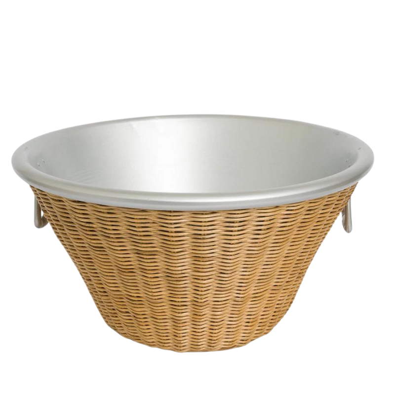 Large Natural Wicker Ice Bucket – Becket Hitch